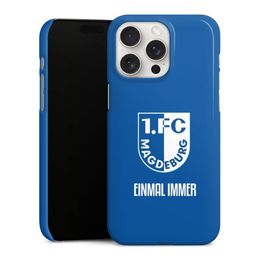 DeinDesign iPhone 15 Pro Max Handy Premium Case Smartphone Handyh&uuml;lle Schutzh&uuml;lle gl&auml;nzend Coat Of Arms Official Licensed Product 1. Fc Magdeburg Premium Case