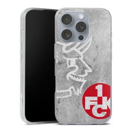 DeinDesign iPhone 16 Pro Handy Silikon H&uuml;lle Case transparent Handyh&uuml;lle 1. Fck Devil 1. Fc Kaiserslautern Silikon Case