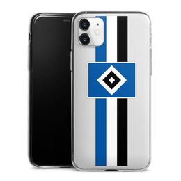 DeinDesign iPhone 11 Handy Slim Case Silikon Handyh&uuml;lle transparent H&uuml;lle extra d&uuml;nn Hsv Transparent Hamburger Sv Silikon Slim Case