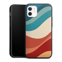 DeinDesign iPhone 12 mini Handy Premium Silikon H&uuml;lle Handyh&uuml;lle schwarz Case Colour Wave Ombre Silikon Premium Case