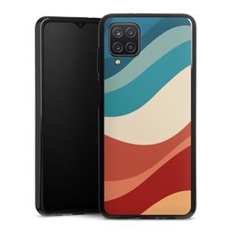 DeinDesign Galaxy A12 Handy Silikon H&uuml;lle Case schwarz Handyh&uuml;lle Colour Wave Ombre
