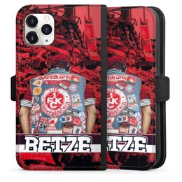 DeinDesign iPhone 11 Pro Handy Klapph&uuml;lle Handyh&uuml;lle aus Kunst Leder schwarz Flip Case Official Licensed Product 1. Fc Kaiserslautern 1. Fck Sideflip mit Lasche