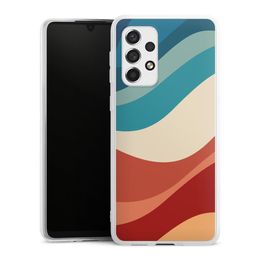 DeinDesign Galaxy A33 5G Handy Silikon H&uuml;lle Case transparent Handyh&uuml;lle Colour Wave Ombre Silikon Case