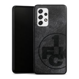 DeinDesign Galaxy A53 5G Handy Silikon H&uuml;lle Case schwarz Handyh&uuml;lle Concrete 1. Fck 1. Fc Kaiserslautern