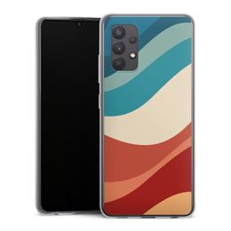 DeinDesign Galaxy A32 4G Handy Silikon H&uuml;lle Case transparent Handyh&uuml;lle Ombre Wave Colour Silikon Case