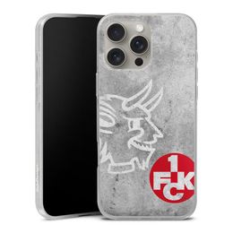 DeinDesign iPhone 16 Pro Max Handy Silikon H&uuml;lle Case transparent Handyh&uuml;lle 1. Fck Devil 1. Fc Kaiserslautern Silikon Case