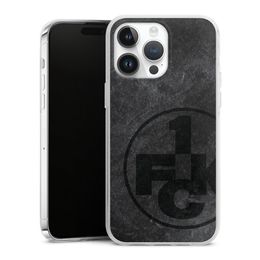 DeinDesign iPhone 14 Pro Max Handy Silikon H&uuml;lle Case transparent Handyh&uuml;lle Concrete 1. Fc Kaiserslautern 1. Fck Silikon Case