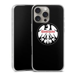 DeinDesign iPhone 16 Pro Max Handy Silikon H&uuml;lle Case transparent Handyh&uuml;lle Eintracht Frankfurt Sge Official Licensed Product Silikon Case