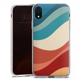 DeinDesign iPhone Xr Handy Silikon H&uuml;lle Case transparent Handyh&uuml;lle Ombre Wave Colour Silikon Case