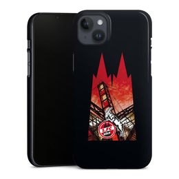 DeinDesign iPhone 14 Plus Handy Premium Case Smartphone Handyh&uuml;lle Schutzh&uuml;lle gl&auml;nzend 1. Fc K&ouml;ln Cologne Cathedral Official Licensed Product Premium Case