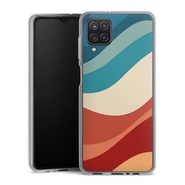 DeinDesign Galaxy A12 Handy Silikon H&uuml;lle Case transparent Handyh&uuml;lle Colour Wave Ombre Silikon Case