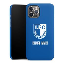 DeinDesign iPhone 12 Pro Max Handy Premium Case Smartphone Handyh&uuml;lle Schutzh&uuml;lle matt 1. Fc Magdeburg Official Licensed Product Coat Of Arms Premium Case