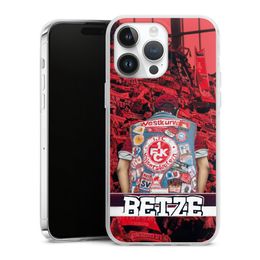 DeinDesign iPhone 14 Pro Max Handy Silikon H&uuml;lle Case transparent Handyh&uuml;lle Official Licensed Product 1. Fc Kaiserslautern 1. Fck Silikon Case