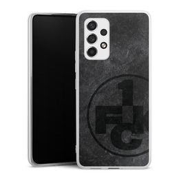 DeinDesign Galaxy A53 5G Handy Silikon H&uuml;lle Case transparent Handyh&uuml;lle Concrete 1. Fck 1. Fc Kaiserslautern Silikon Case