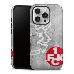 DeinDesign iPhone 16 Pro Handy Panzer Handyh&uuml;lle robuste Outdoor H&uuml;lle Schutzh&uuml;lle matt 1. Fck Devil 1. Fc Kaiserslautern Tough Case
