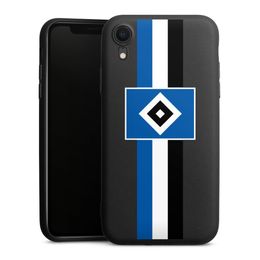 DeinDesign iPhone Xr Handy Premium Silikon H&uuml;lle Handyh&uuml;lle schwarz Case Hamburger Sv Transparent Hsv Silikon Premium Case
