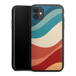 DeinDesign iPhone 11 Handy Premium Silikon H&uuml;lle Handyh&uuml;lle schwarz Case Colour Wave Ombre Silikon Premium Case