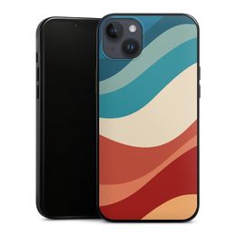 DeinDesign iPhone 14 Plus Handy Silikon H&uuml;lle Case schwarz Handyh&uuml;lle Ombre Wave Colour
