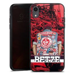 DeinDesign iPhone Xr Handy Silikon H&uuml;lle Case schwarz Handyh&uuml;lle Official Licensed Product 1. Fc Kaiserslautern 1. Fck