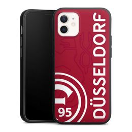 DeinDesign iPhone 12 mini Handy Premium Silikon H&uuml;lle Handyh&uuml;lle schwarz Case Lettering F95 Fortuna D&uuml;sseldorf Silikon Premium Case