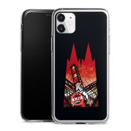 DeinDesign iPhone 11 Handy Slim Case Silikon Handyh&uuml;lle transparent H&uuml;lle extra d&uuml;nn Official Licensed Product 1. Fc K&ouml;ln Cologne Cathedral Silikon Slim Case
