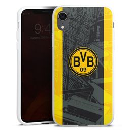 DeinDesign iPhone Xr Handy Silikon H&uuml;lle Case wei&szlig; Handyh&uuml;lle Bvb Borussia Dortmund Stadium Silikon Case