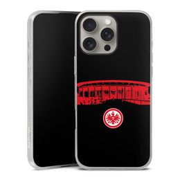 DeinDesign iPhone 16 Pro Max Handy Silikon H&uuml;lle Case transparent Handyh&uuml;lle Official Licensed Product Eintracht Frankfurt Stadium Silikon Case