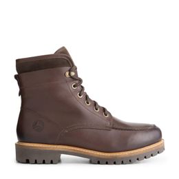 Travelin' Hevik Men Dark Brown 47 Schnürboots, braun, 47 EU, Dunkelbraun