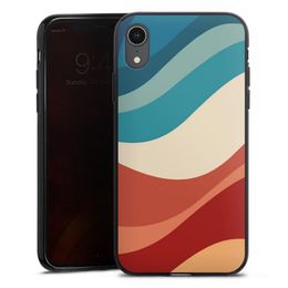 DeinDesign iPhone Xr Handy Silikon H&uuml;lle Case schwarz Handyh&uuml;lle Ombre Wave Colour