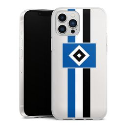 DeinDesign iPhone 13 Pro Max Handy Silikon H&uuml;lle Case transparent Handyh&uuml;lle Hamburger Sv Transparent Hsv Silikon Case
