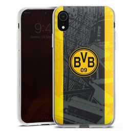 DeinDesign iPhone Xr Handy Silikon H&uuml;lle Case transparent Handyh&uuml;lle Bvb Borussia Dortmund Stadium Silikon Case