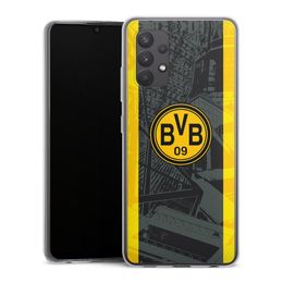 DeinDesign Galaxy A32 4G Handy Silikon H&uuml;lle Case transparent Handyh&uuml;lle Bvb Borussia Dortmund Stadium Silikon Case