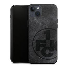 DeinDesign iPhone 14 Plus Handy Silikon H&uuml;lle Case schwarz Handyh&uuml;lle Concrete 1. Fc Kaiserslautern 1. Fck
