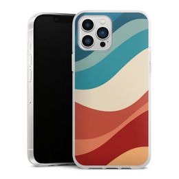 DeinDesign iPhone 13 Pro Max Handy Silikon H&uuml;lle Case transparent Handyh&uuml;lle Ombre Wave Colour Silikon Case
