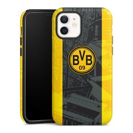 DeinDesign iPhone 12 mini Handy Panzer Handyh&uuml;lle robuste Outdoor H&uuml;lle Schutzh&uuml;lle gl&auml;nzend Bvb Borussia Dortmund Stadium Tough Case