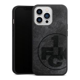 DeinDesign iPhone 13 Pro Handy Premium Silikon H&uuml;lle Handyh&uuml;lle schwarz Case Concrete 1. Fc Kaiserslautern 1. Fck Silikon Premium Case