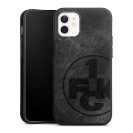 DeinDesign iPhone 12 mini Handy Premium Silikon H&uuml;lle Handyh&uuml;lle schwarz Case Concrete 1. Fc Kaiserslautern 1. Fck Silikon Premium Case