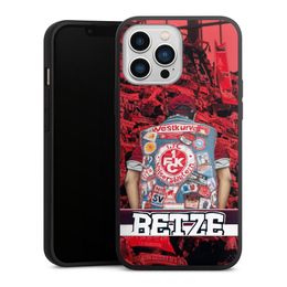 DeinDesign iPhone 13 Pro Max Handy Premium Silikon H&uuml;lle Handyh&uuml;lle schwarz Case Official Licensed Product 1. Fc Kaiserslautern 1. Fck Silikon Premium Case