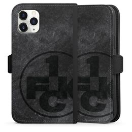 DeinDesign iPhone 11 Pro Handy Klapph&uuml;lle Handyh&uuml;lle aus Kunst Leder schwarz Flip Case Concrete 1. Fc Kaiserslautern 1. Fck Sideflip mit Lasche