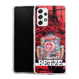 DeinDesign Galaxy A33 5G Handy Silikon H&uuml;lle Case transparent Handyh&uuml;lle 1. Fc Kaiserslautern 1. Fck Official Licensed Product Silikon Case