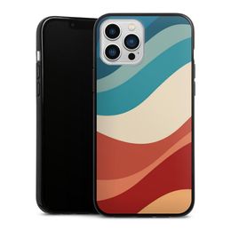 DeinDesign iPhone 13 Pro Max Handy Silikon H&uuml;lle Case schwarz Handyh&uuml;lle Ombre Wave Colour