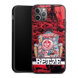 DeinDesign iPhone 12 Pro Handy Premium Silikon H&uuml;lle Handyh&uuml;lle schwarz Case Official Licensed Product 1. Fc Kaiserslautern 1. Fck Silikon Premium Case