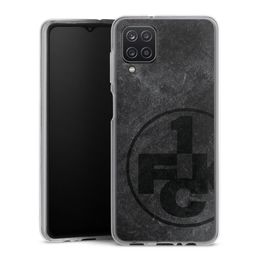 DeinDesign Galaxy A12 Handy Silikon H&uuml;lle Case transparent Handyh&uuml;lle Concrete 1. Fck 1. Fc Kaiserslautern Silikon Case