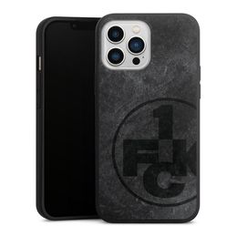DeinDesign iPhone 13 Pro Max Handy Premium Silikon H&uuml;lle Handyh&uuml;lle schwarz Case Concrete 1. Fc Kaiserslautern 1. Fck Silikon Premium Case