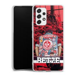 DeinDesign Galaxy A53 5G Handy Silikon H&uuml;lle Case transparent Handyh&uuml;lle 1. Fc Kaiserslautern 1. Fck Official Licensed Product Silikon Case