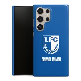 DeinDesign Galaxy S24 Ultra Handy Premium Case Smartphone Handyh&uuml;lle Schutzh&uuml;lle gl&auml;nzend Coat Of Arms Official Licensed Product 1. Fc Magdeburg Premium Case