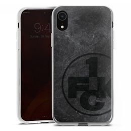 DeinDesign iPhone Xr Handy Silikon H&uuml;lle Case transparent Handyh&uuml;lle Concrete 1. Fc Kaiserslautern 1. Fck Silikon Case