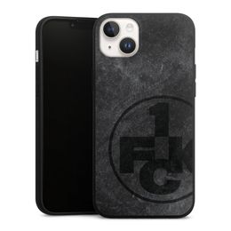 DeinDesign iPhone 14 Handy Premium Silikon H&uuml;lle Handyh&uuml;lle schwarz Case Concrete 1. Fc Kaiserslautern 1. Fck Silikon Premium Case