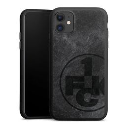 DeinDesign iPhone 11 Handy Premium Silikon H&uuml;lle Handyh&uuml;lle schwarz Case Concrete 1. Fc Kaiserslautern 1. Fck Silikon Premium Case