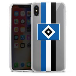 DeinDesign iPhone Xs Max Handy Silikon H&uuml;lle Case transparent Handyh&uuml;lle Hamburger Sv Transparent Hsv Silikon Case